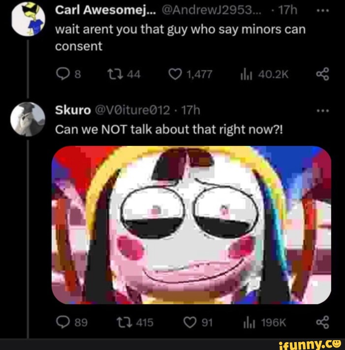 Carl Awesomej... @ AndrewJ2953... - wait arent you that guy who say ...