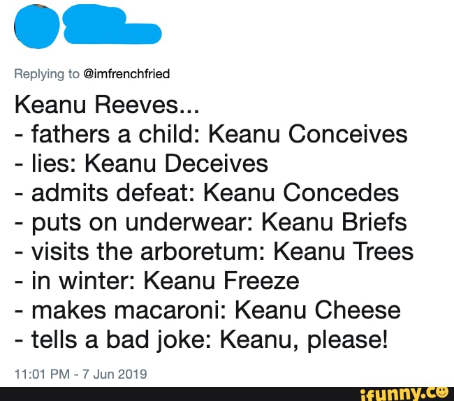 Keanu constructs a new rooftop: Keanu's Eaves - Replying to ...