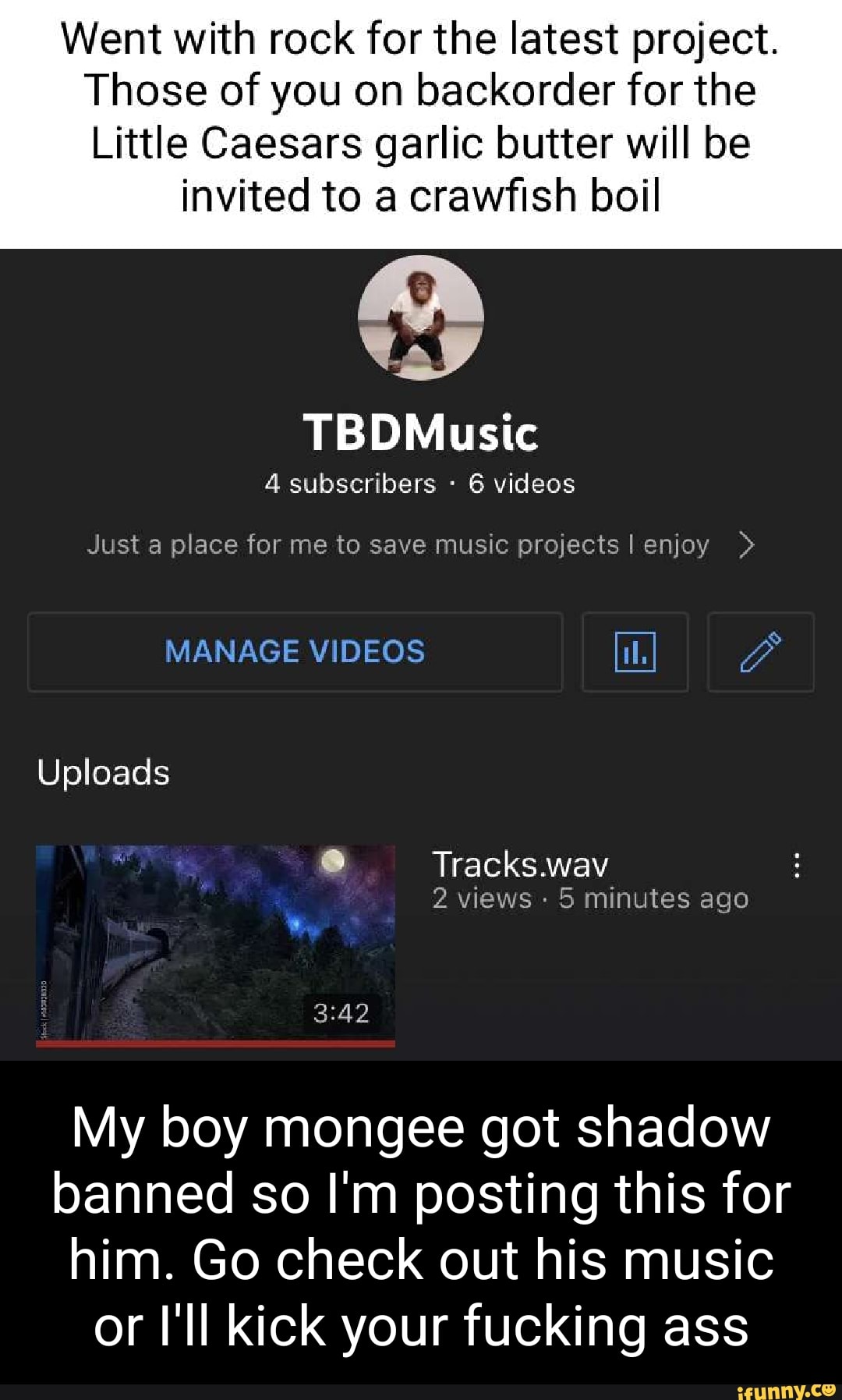 Went with rock for the latest project. Those of you on backorder for ...