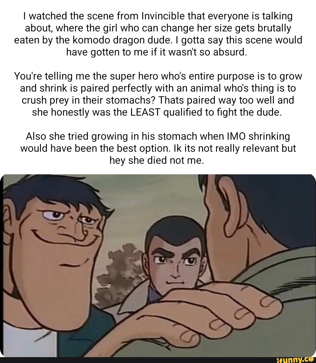 I watched the scene from Invincible that everyone is talking about ...