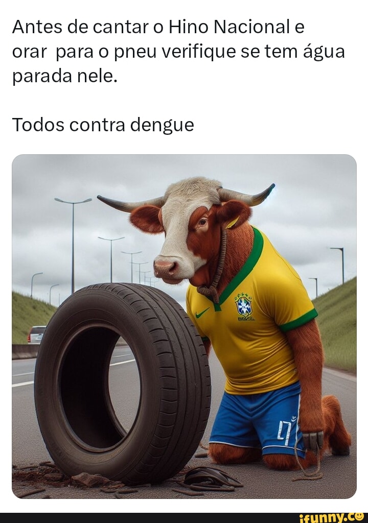 Antes de cantar o Hino Nacional e orar para o pneu verifique se tem ...