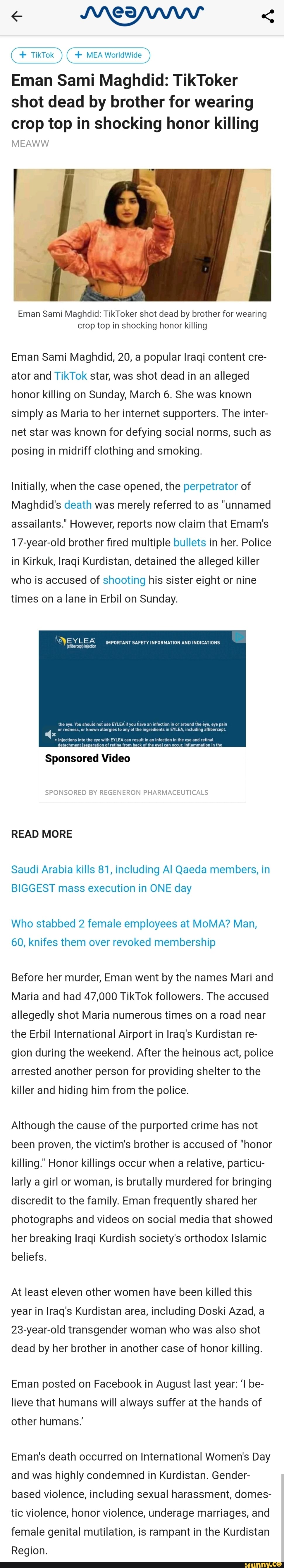 MEA WorldWide Man Sami Maghdid TikToker Shot Dead By Brother For mea-worldwide-man-sami-maghdid-tiktoker-shot-dead-by-brother-for