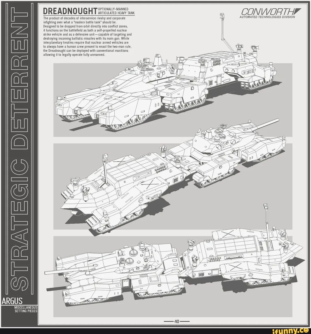 DREADNOUGHT ARTICULATED HEAVY TANK The product of decades of ...