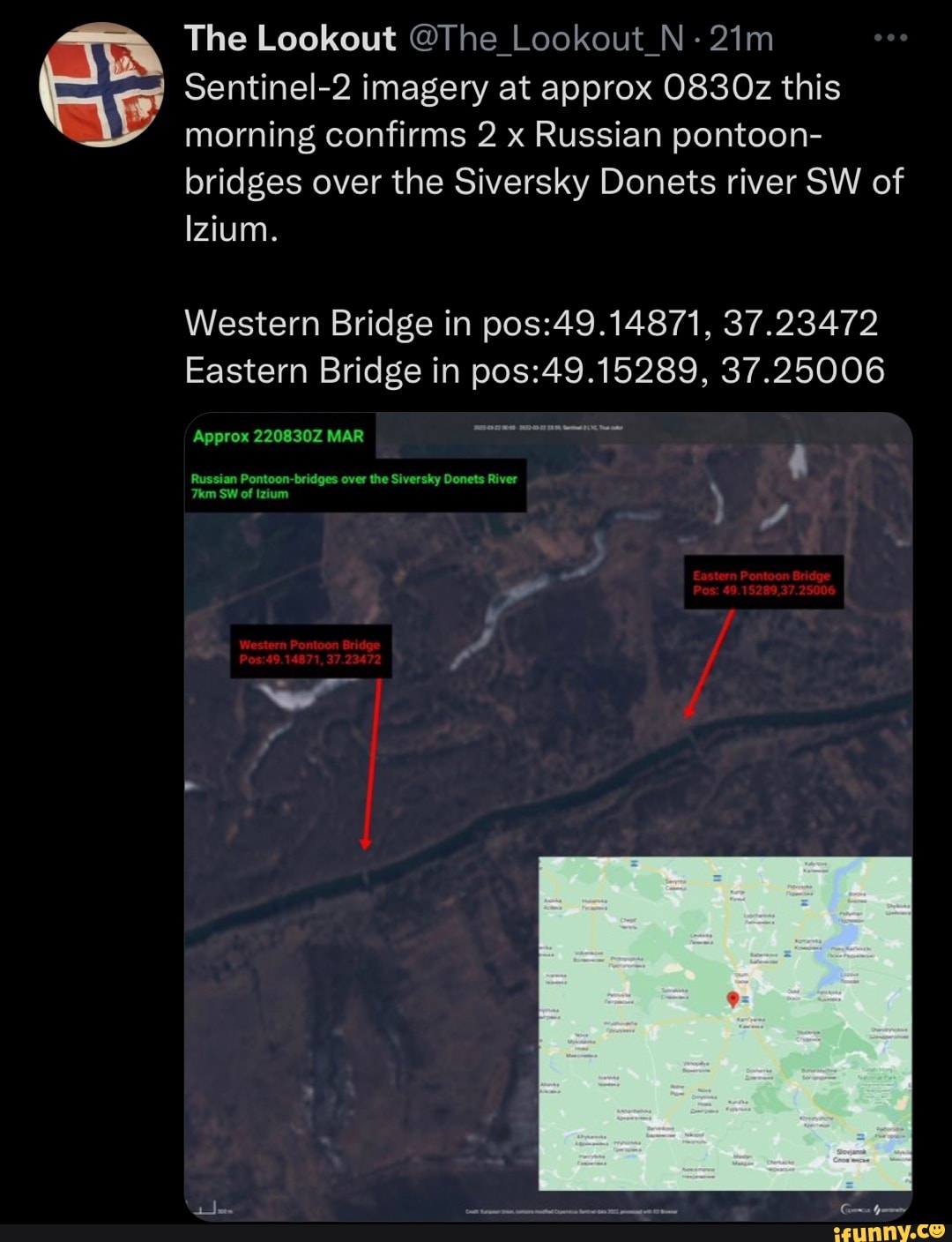 The Lookout @The Lookout - Sentinel-2 imagery at approx 0830z this ...