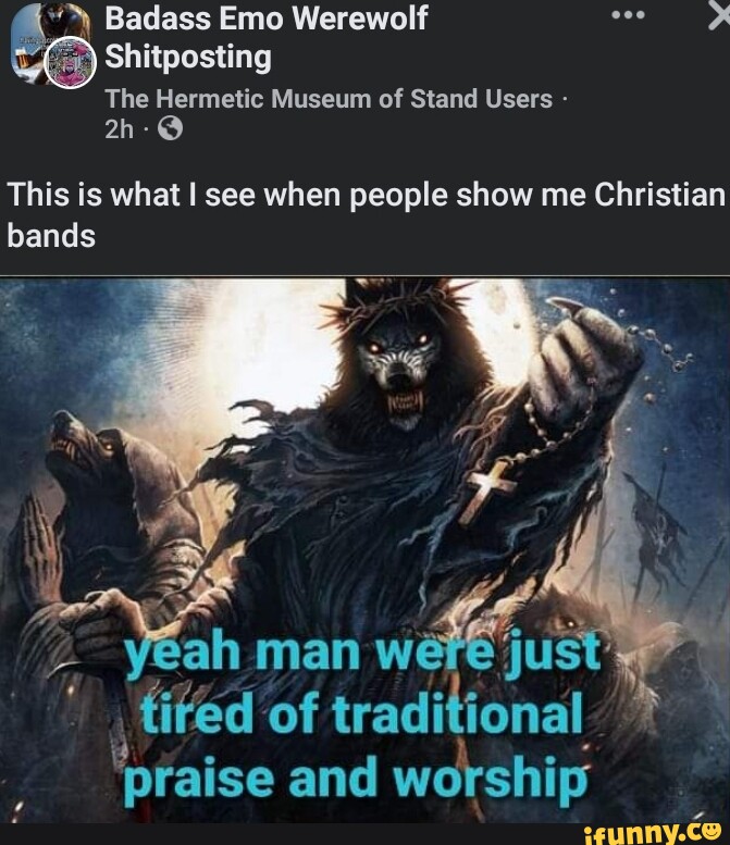 Badass Emo Werewolf Shitposting The Hermetic Museum of Stand Users ...
