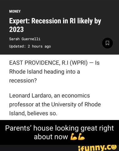 Expert: Recession in RI likely by 2023 Sarah Guernelli Updated: hours ...