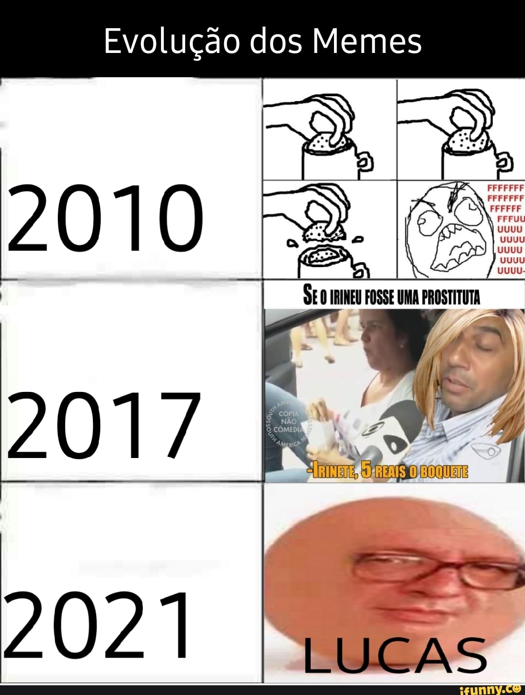 Evolução dos Memes 2010 LUCAS - iFunny Brazil