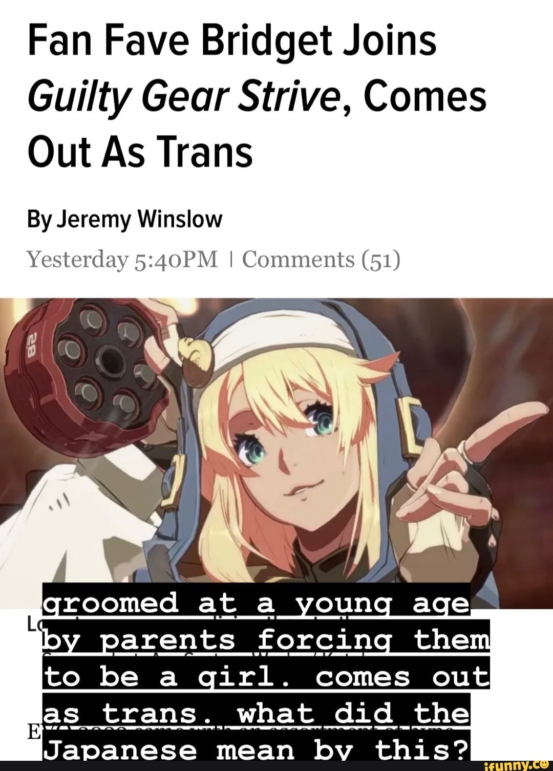 Fan Fave Bridget Joins Guilty Gear Strive, Comes Out As Trans By Jeremy ...