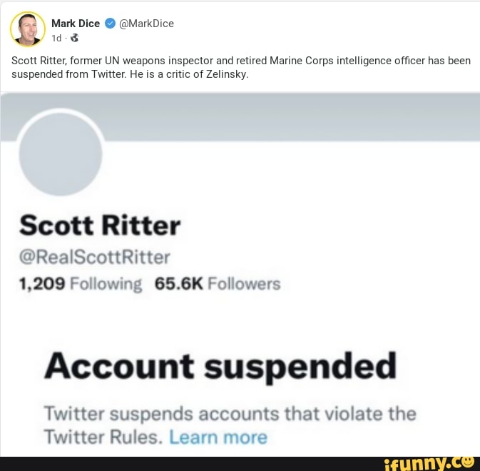 Mark Dice @ @MarkDice Scott Ritter, former UN weapons inspector and ...