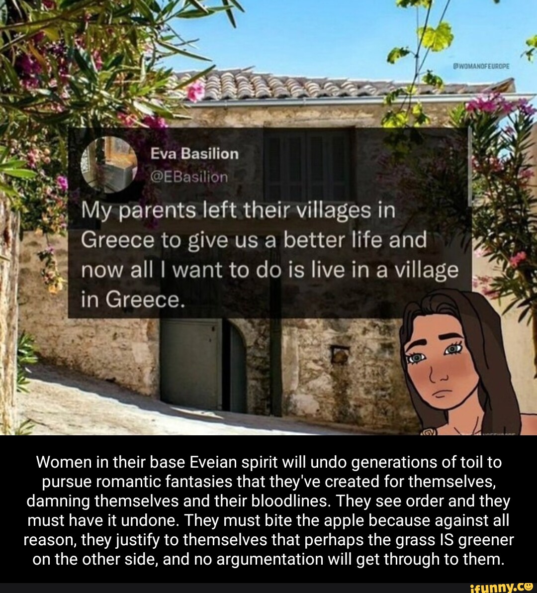 Eva Basilion @EBasilion My parents left their villages in Greece to ...