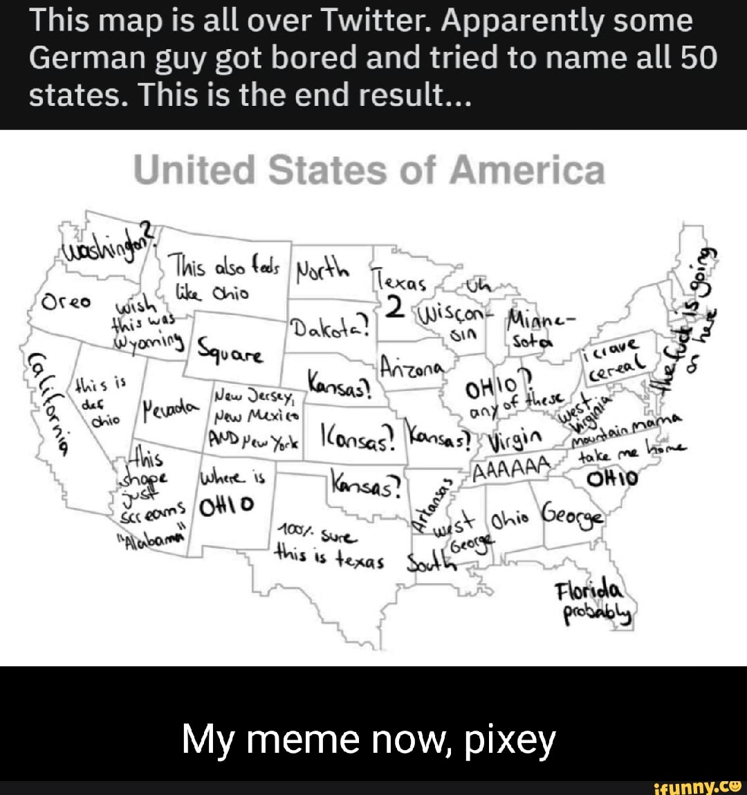 This map is all over Twitter. Apparently some German guy got bored and ...