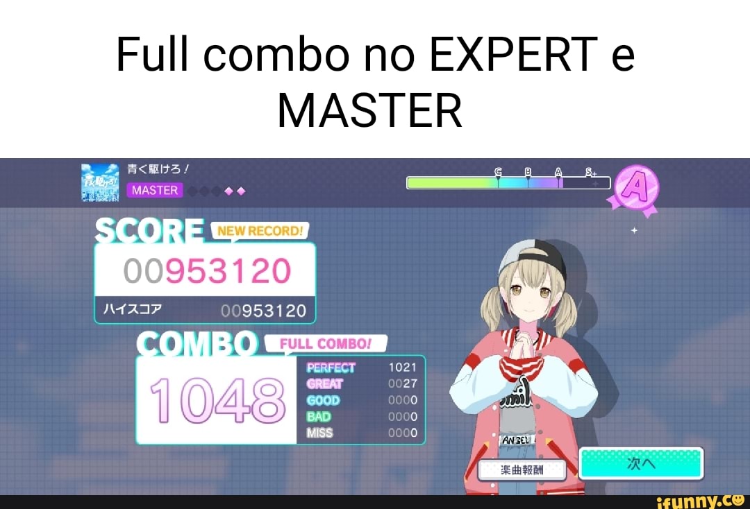 Full combo no EXPERT e MASTER MASTER NEW RECORD! 00953120 NAAIP 953120 ...