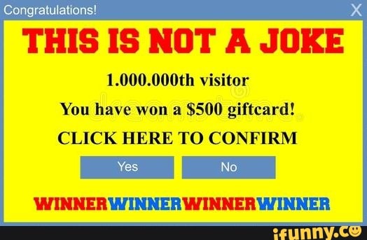 This Is Not A Joke You Are The 100 000th Visitor