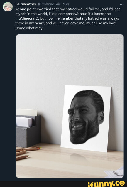 Fairweather @FtnheadFair- At one point I worried that my hatred would ...