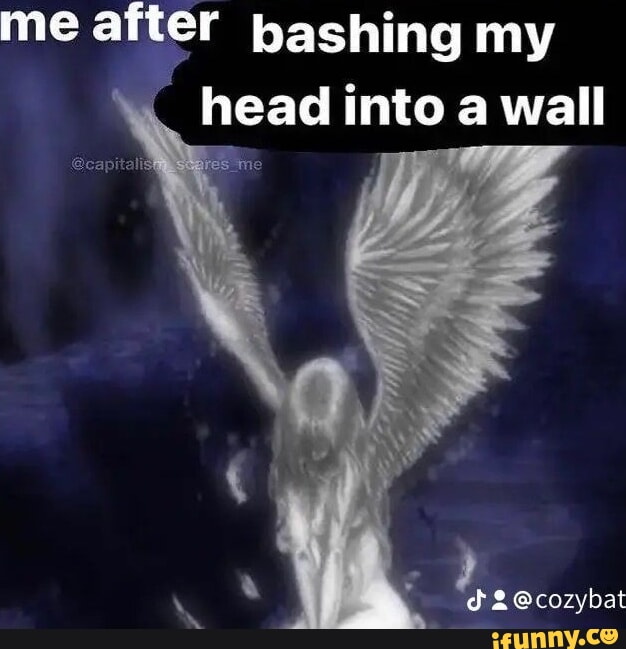Me after bashing my head into a wall res me as @cozybat - iFunny Brazil