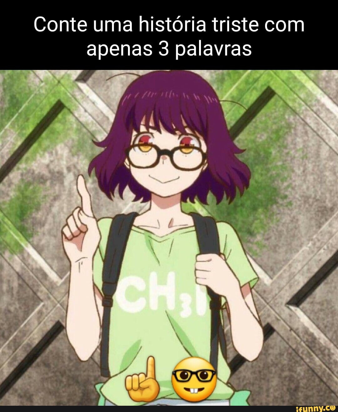 Conte uma história triste com apenas 3 palavras - iFunny Brazil