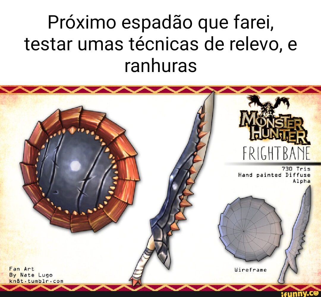 Próximo espadão que farei, testar umas técnicas de relevo, e ranhuras ...