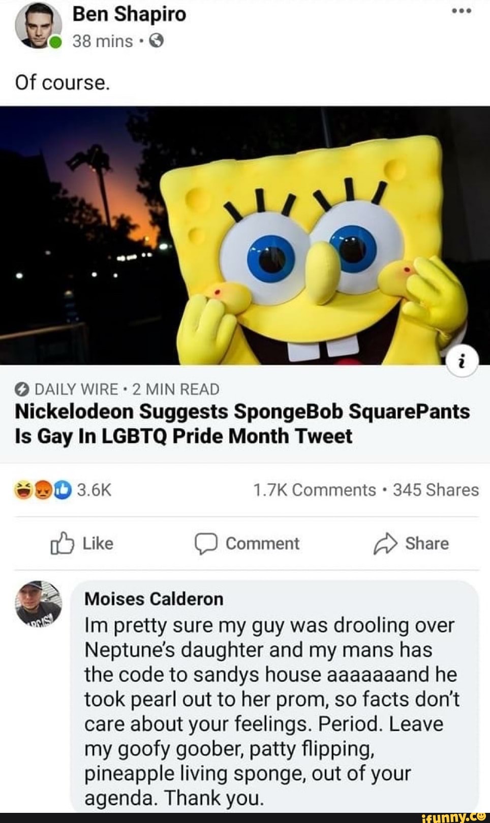 Spongebob Drooling