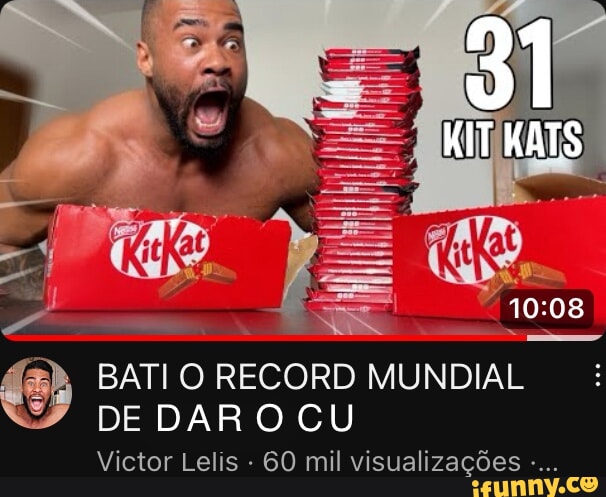 Bati O Record Mundial De Dar O Cu Victor Lelis 60 Mil Visualizações