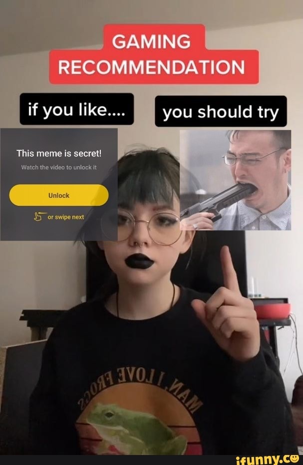 GAMING RECOMMENDATION if you like.... you should try This meme is ...