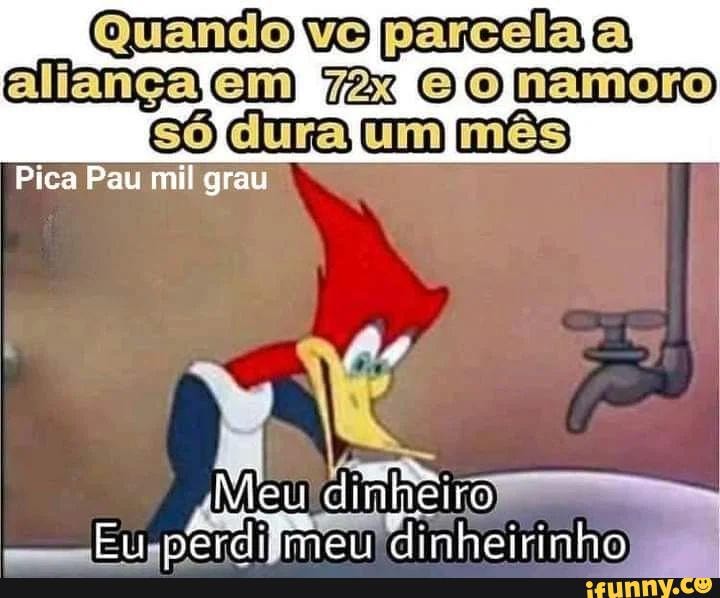 EM Pica Pau mil grau Meu dinheiro em dinheirinho - iFunny Brazil