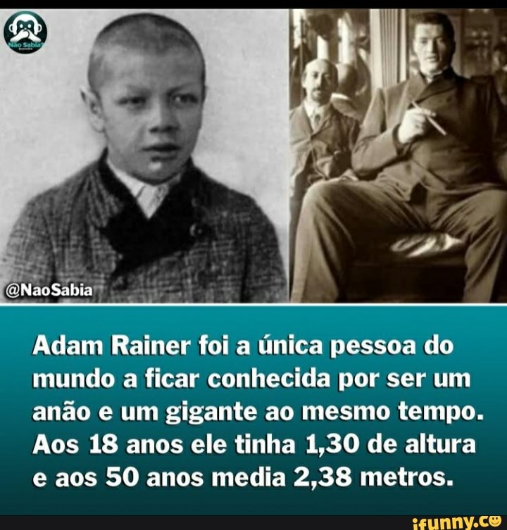 Sabia Adam Rainer foi a única pessoa do mundo a ficar conhecida por ser ...