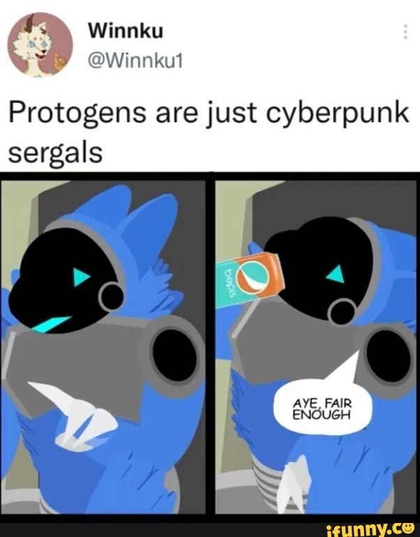 Protogens are just cyberpunk LO sergals - iFunny Brazil