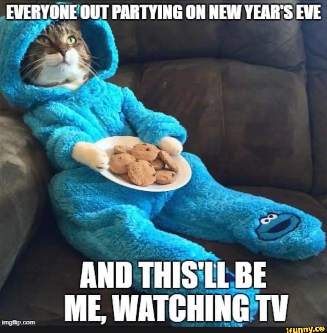 EVERYONE OUT PARTYING ON NEW YEAR'S EVE AND THIS'LL BE ME, WATCHING TV ...
