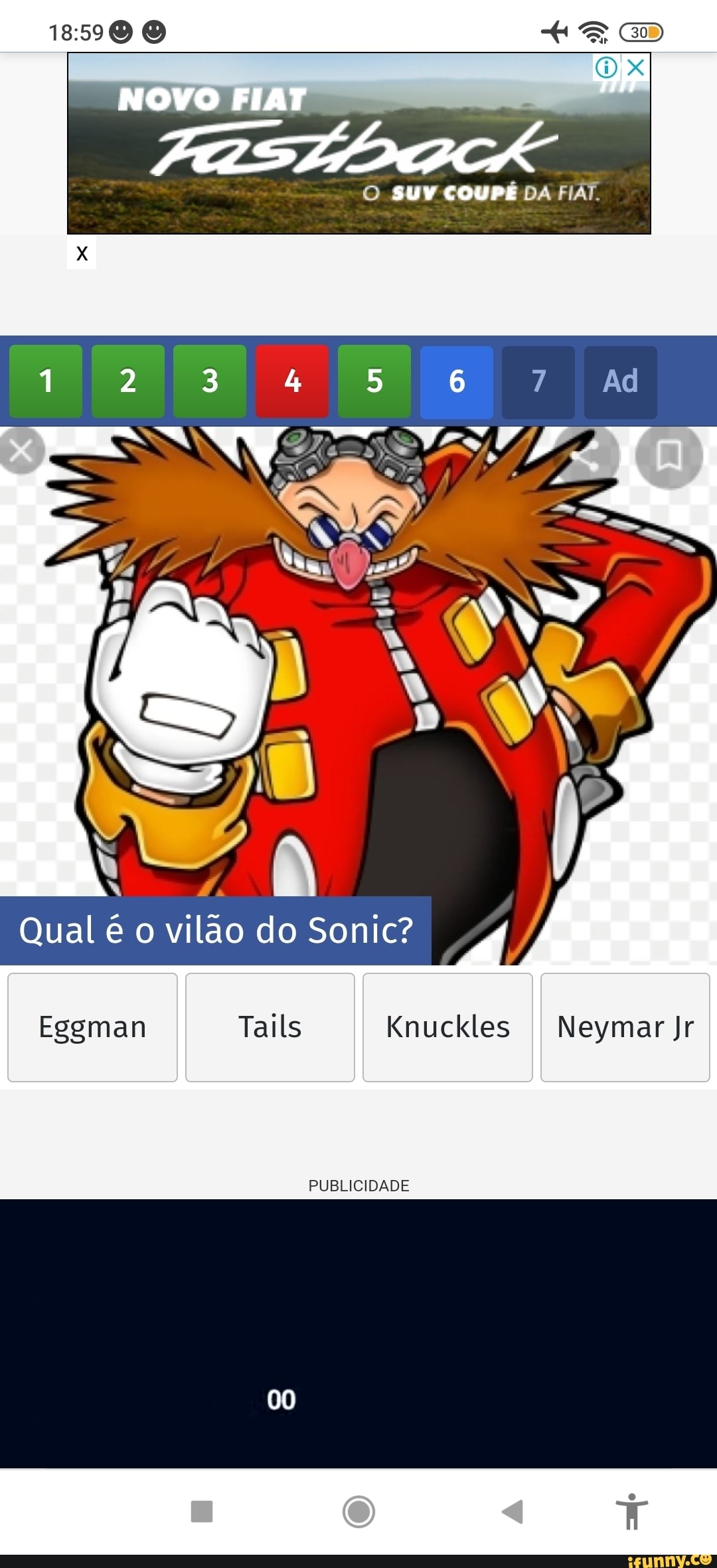 FIAT O SUV COUPE DA FIAT. Qual é vilao do Sonic? Eggman Tails Knuckles ...