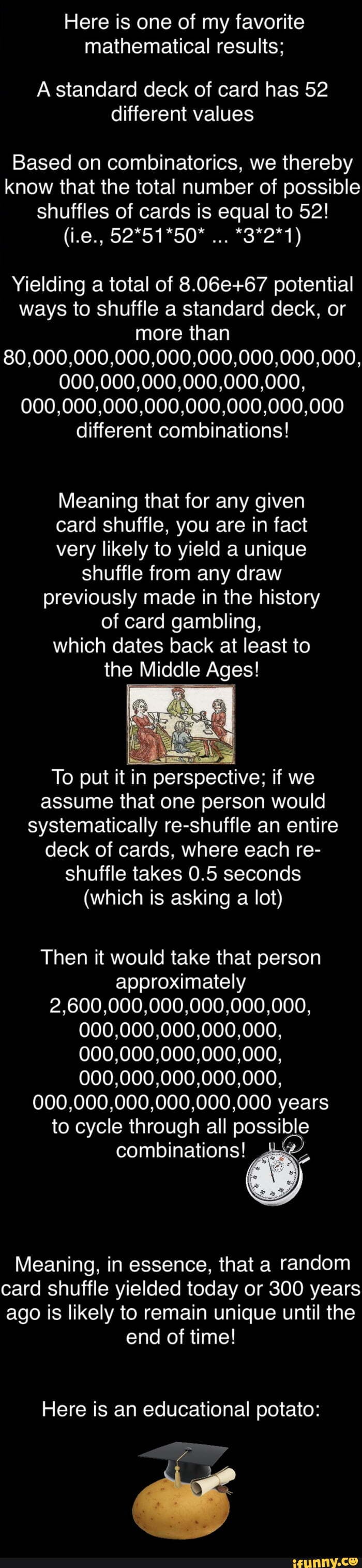 My favorite everyday math trivia (OC): - Here is one of my favorite ...