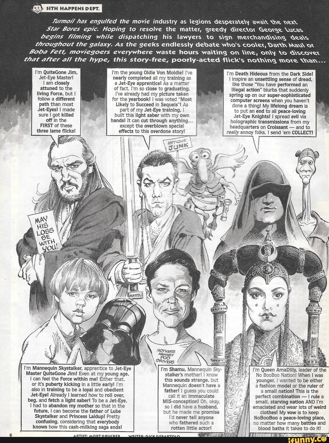 MAD Magazine Phantom Menace Spoof Issue - 1999 - Jumoll has engulfed ...