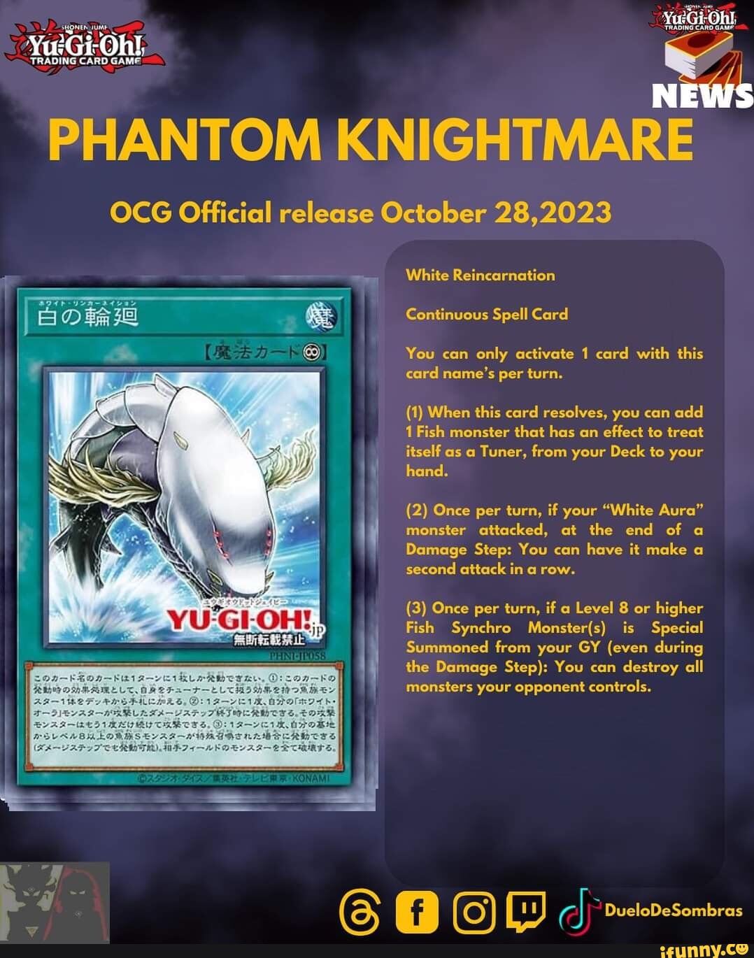 CARD AM PHANTOM KNIGHTMARE OCG Official release October 28,2023 NEWS ...