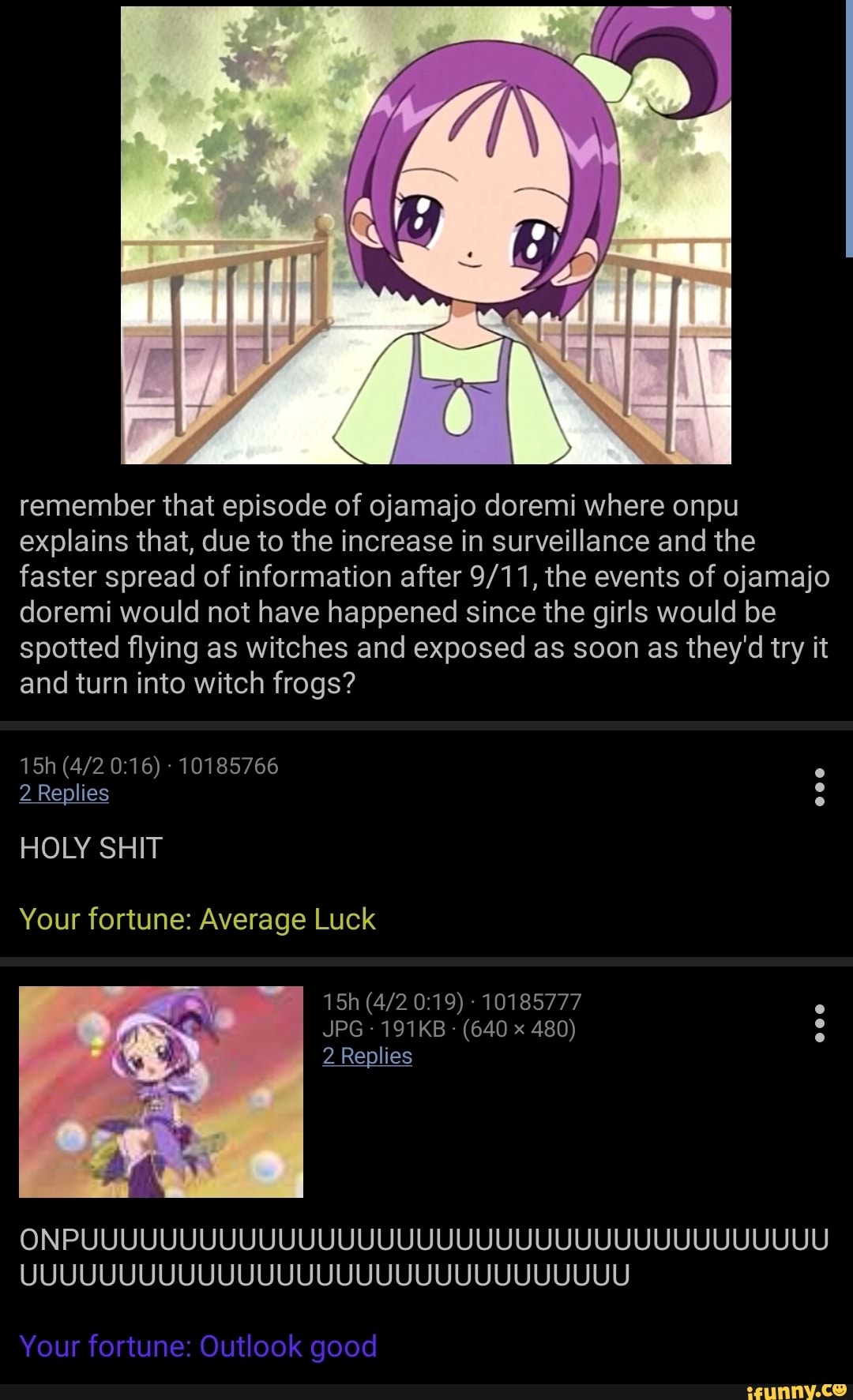 Remember That Episode Of Ojamajo Doremi Where Onpu Explains That Due To The Increase In