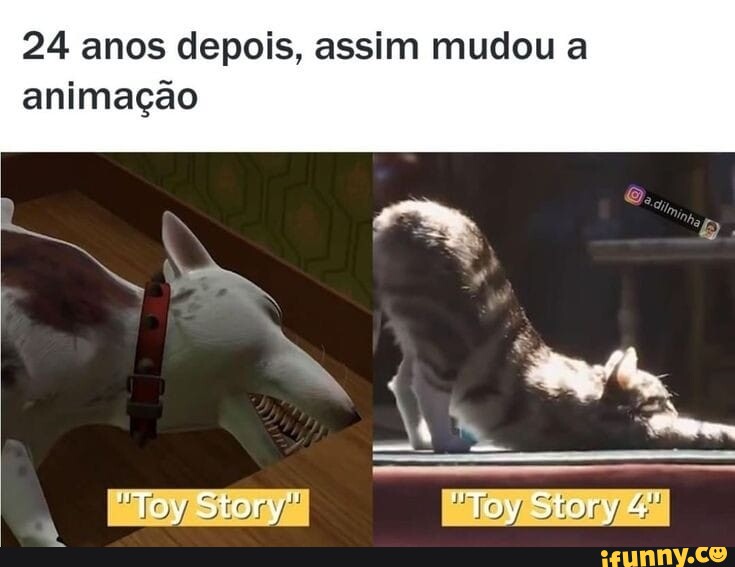24 anos depois, assim mudou a animação Toy Story" "Toy Story - iFunny ...