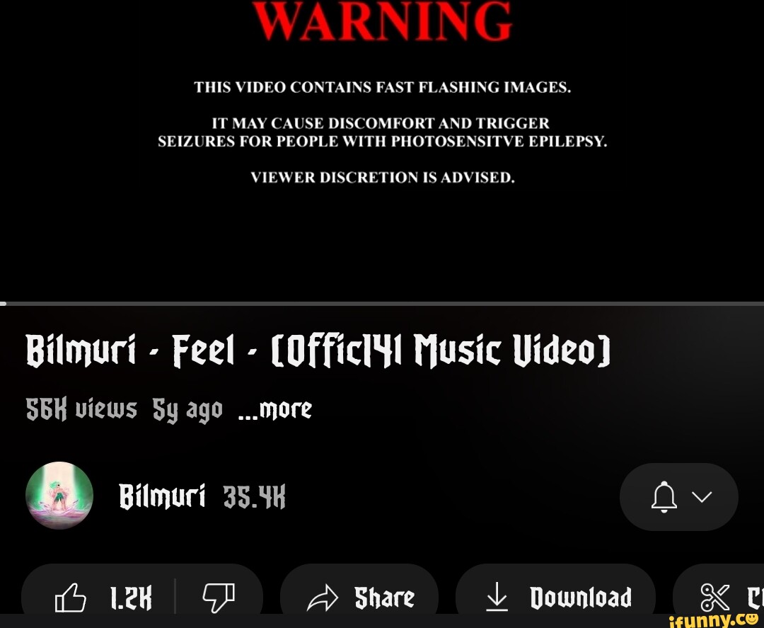 WARNING THIS VIDEO CONTAINS FAST FLASHING IMAGES. IT MAY CAUSE ...