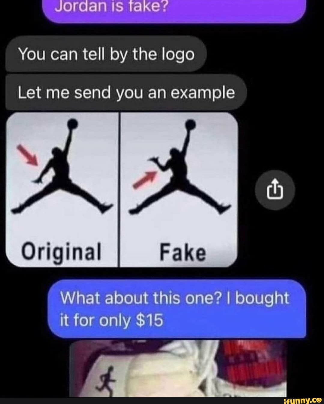 Fake Jordans Logo Funny
