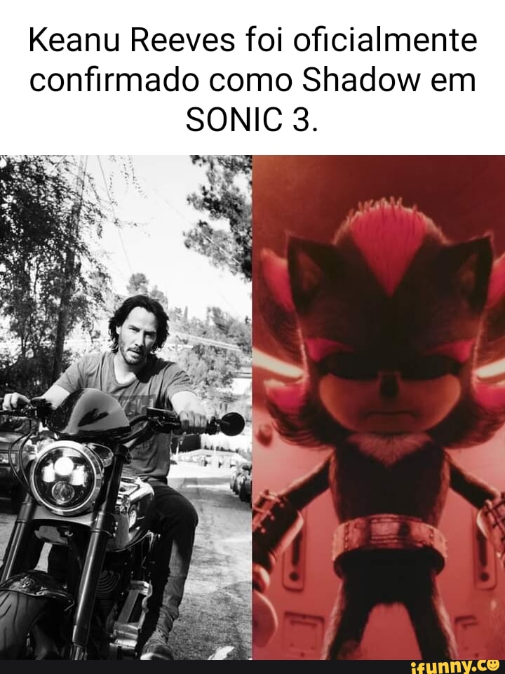 Keanu Reeves foi oficialmente confirmado como Shadow em SO - iFunny Brazil