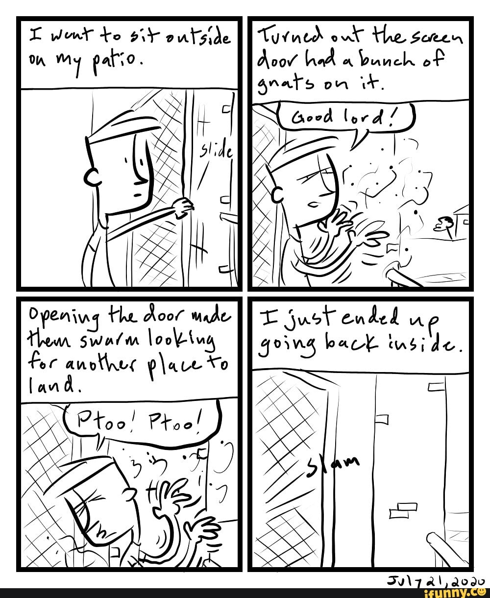 L to outside Turned ont the saeen paric. Avov aA a Yuneh of nats on iy ...