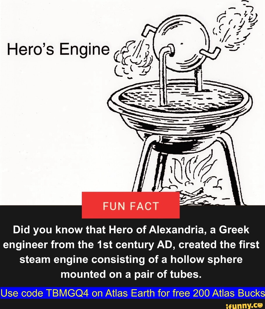 Hero's Engine FUN FACT Did you know that Hero of Alexandria, a Greek engineer from the ist ...