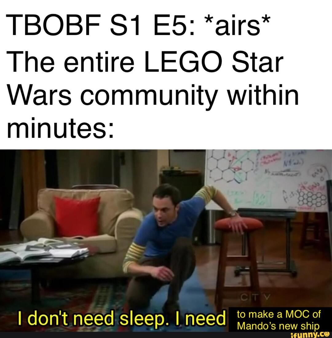 TBOBF Si ES: *airs* The entire LEGO Star Wars community within minutes ...