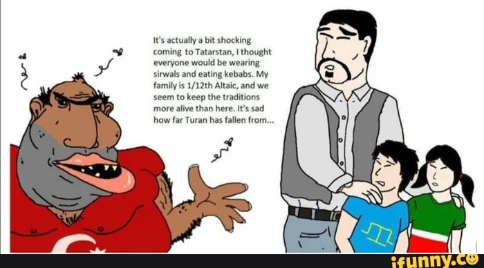 It's actually a bit shocking coming to Tatarstan, I thought everyone ...