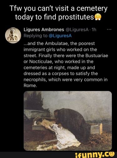 Tfw you can't visit a cemetery today to find Ligures Ambrones @LiguresA ...