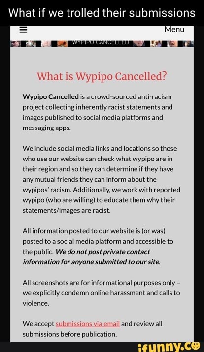 What if we trolled their submissions What is Wypipo Cancelled? Wypipo ...