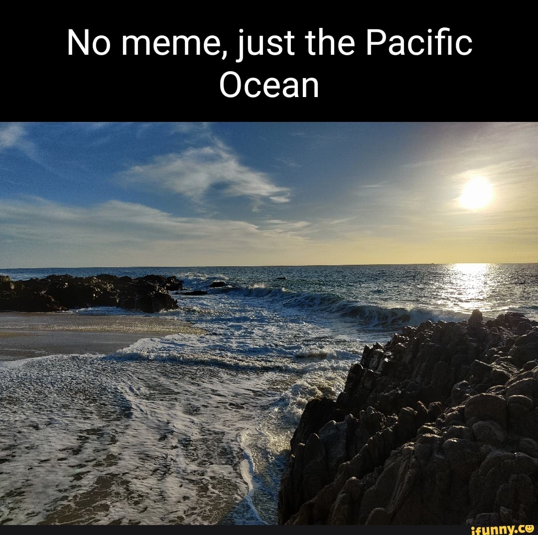 No meme, just the Pacific Ocean - iFunny Brazil