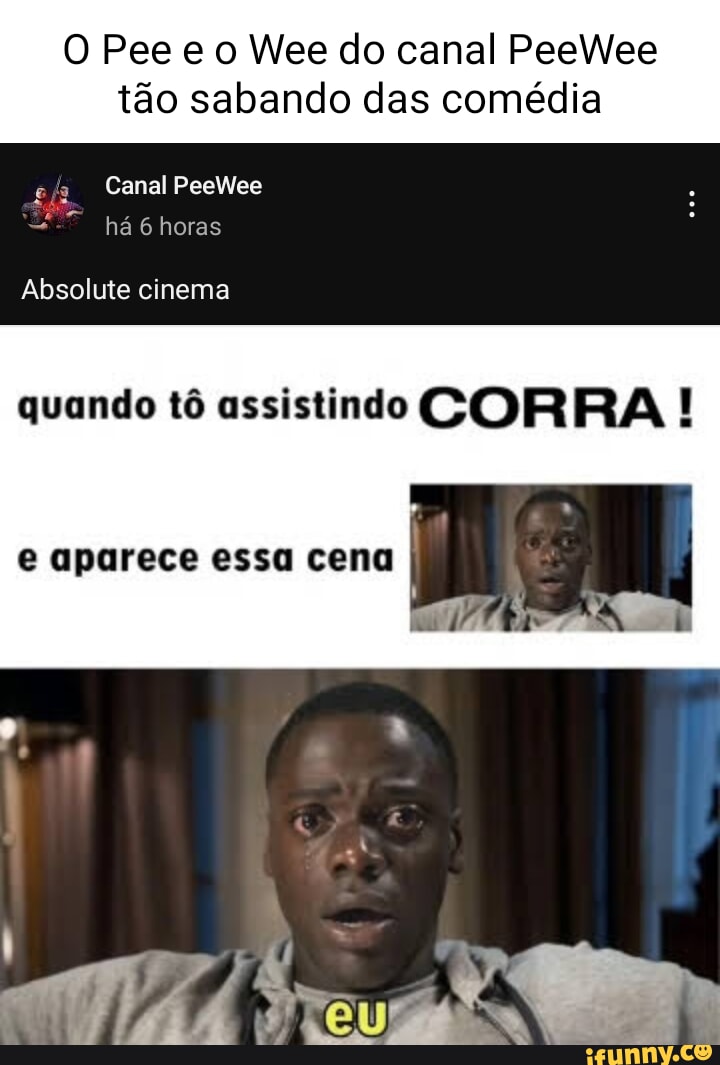O Pee e o Wee do canal PeeWee tão sabando das comédia eis Canal PeeWee ...