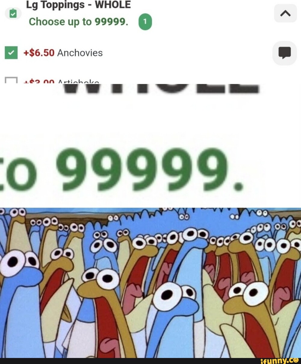 Anchovies On Spongebob