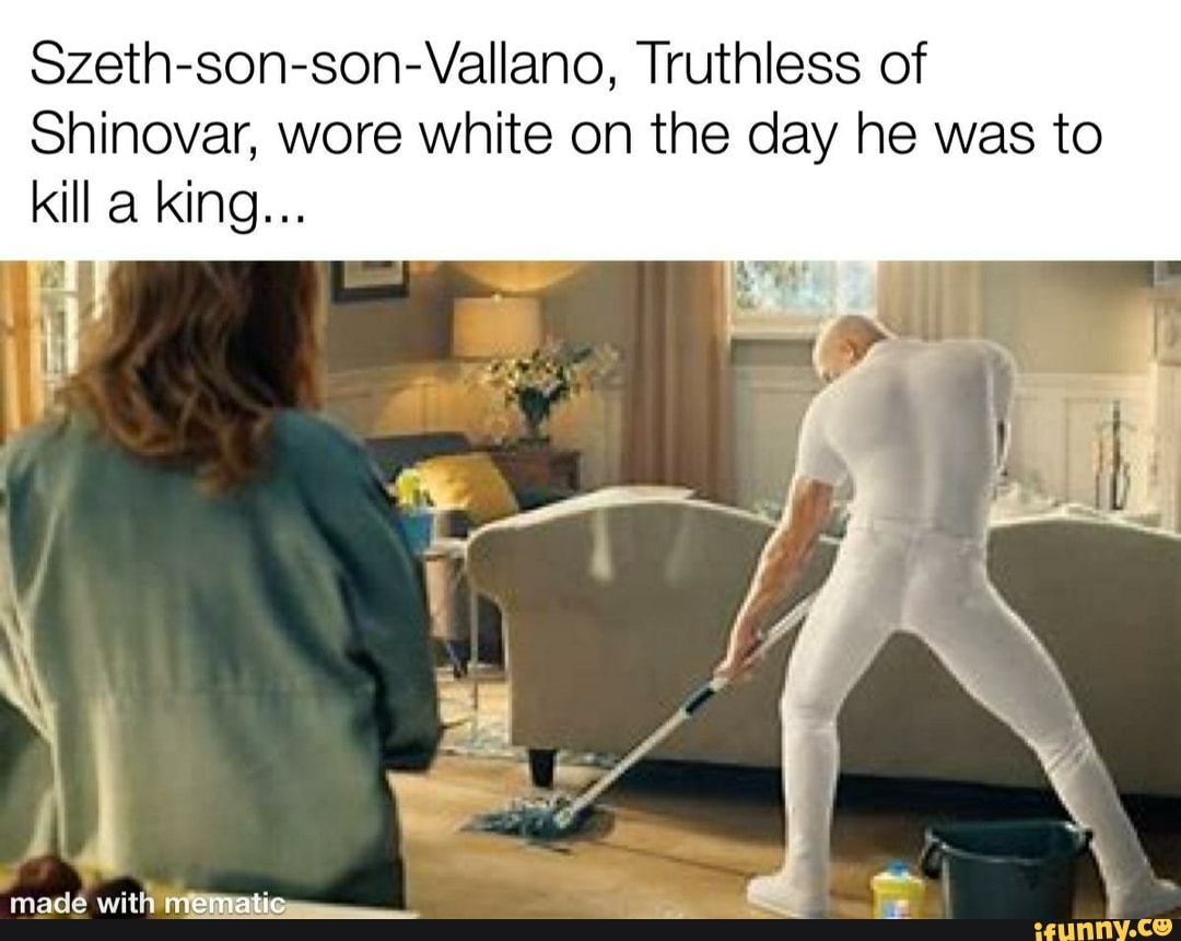 Szeth-son-son-Vallano, Truthless of Shinovar, wore white on the day he ...