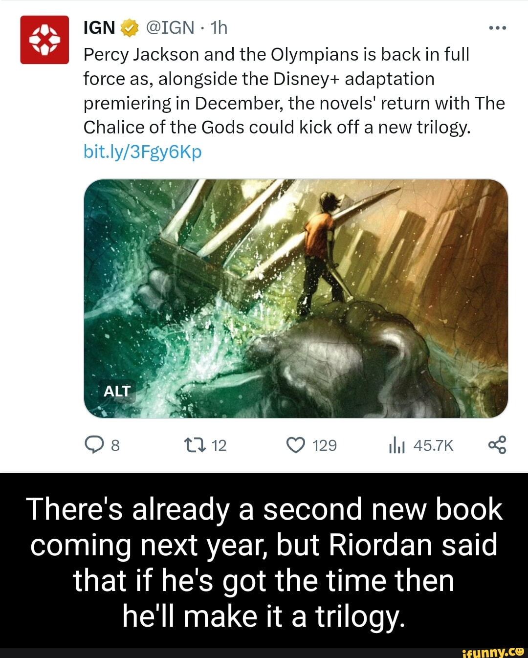 IGN @ @IGN th I Percy Jackson and the Olympians is back in full force ...