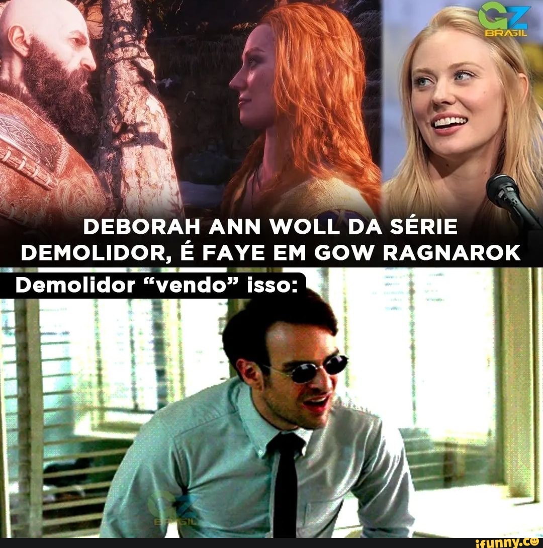 DEBORAH ANN WOLL DA SÉRIE DEMOLIDOR, É FAYE EM GOW RAGNAROK "Demolidor ...