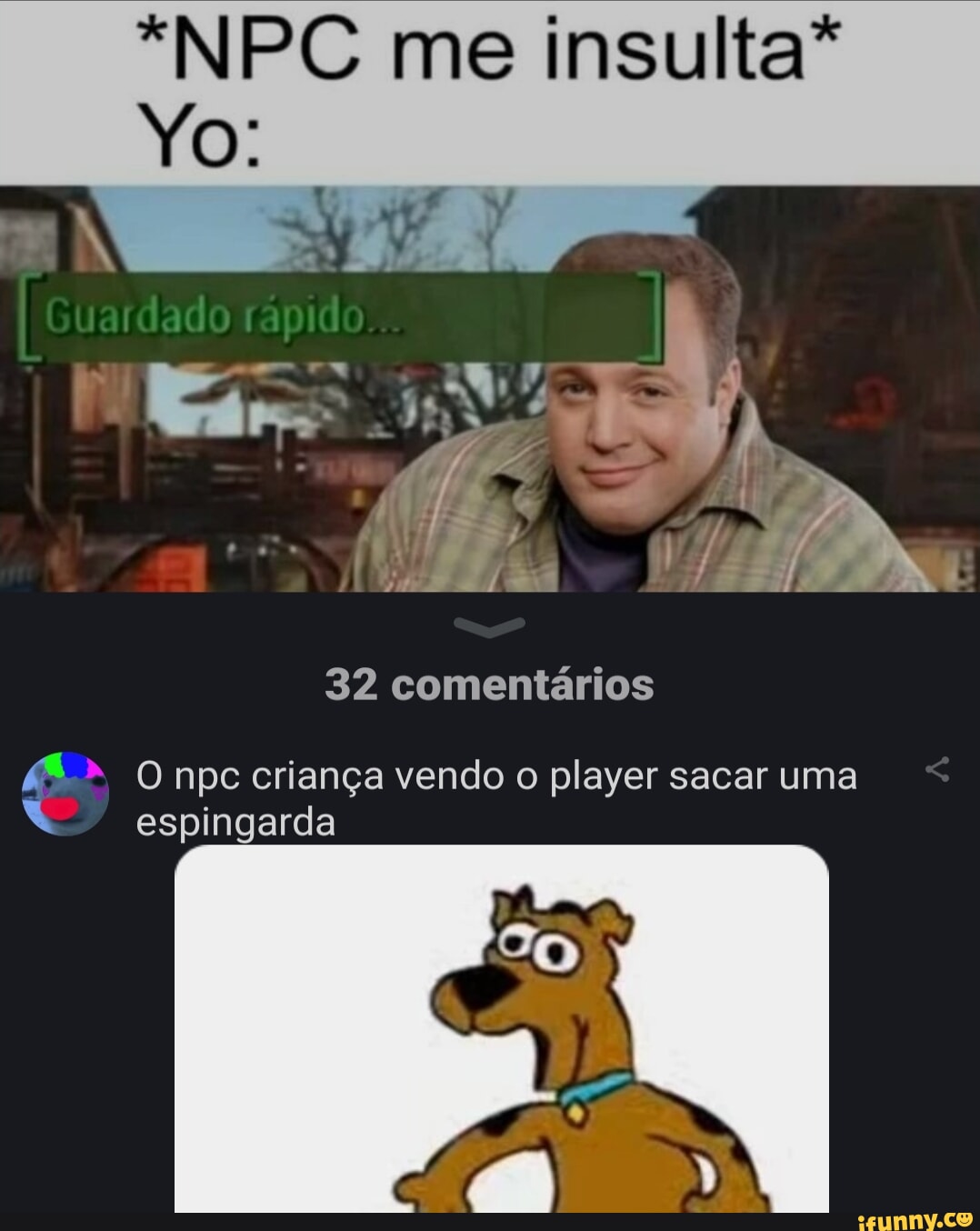 NPCS EM ATUAIS: Qorric MEMES.MPA NPCS EM JOGOS ANTIGOS: - iFunny😥 Entre ...